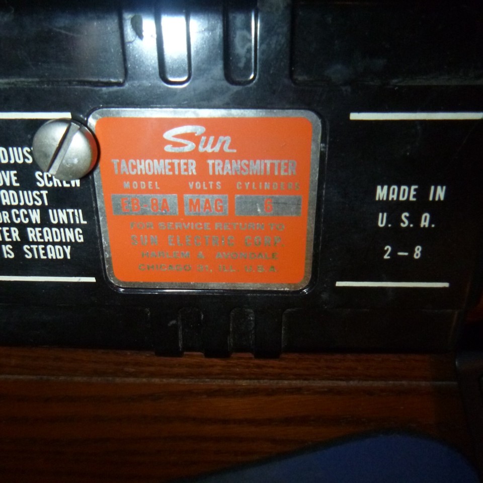 Sun Tachometer EB-8A, Transmitter 6 cylinder Mag Volts | eBay