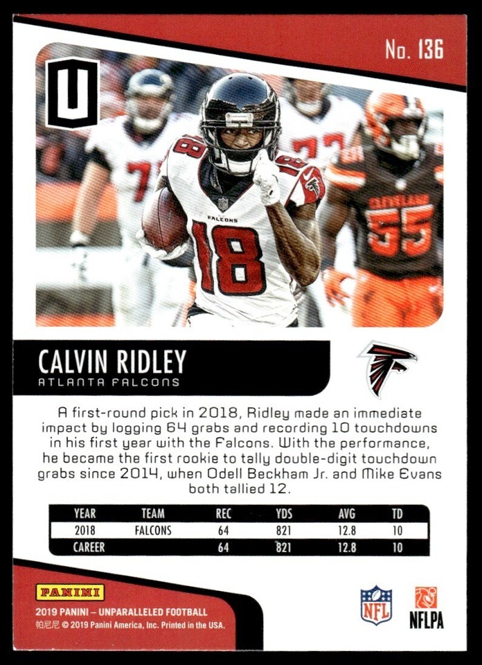 2019 Panini Unparalleled Calvin Ridley #136 | eBay