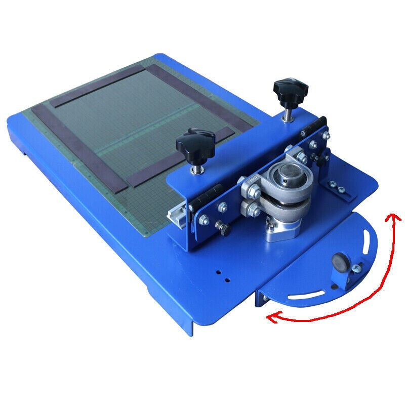 Desktop 1 Color Screen Printing Press with 180 Degree Rotary Screen ...