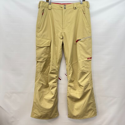 BURTON DRYRIDE Men's Cargo Snow Pant Yellow Size Large | eBay