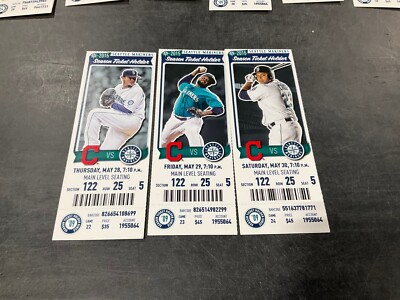 MARINERS~2015 TICKET STUB 5/28/15-5/29/15-5/30/15 VS INDIANS | eBay