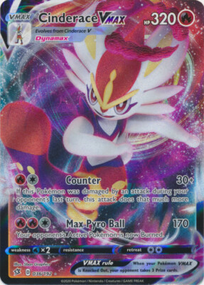 Cinderace VMAX - 036/192 Ultra Rare Rebel Clash NM Pokemon TCG | eBay