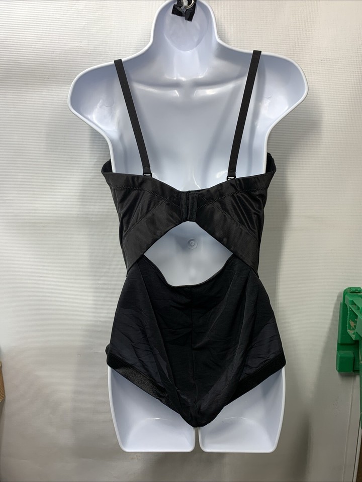 Maidenform Body Shaper Black Built In Bra Underwired Shapewear 1256 ...