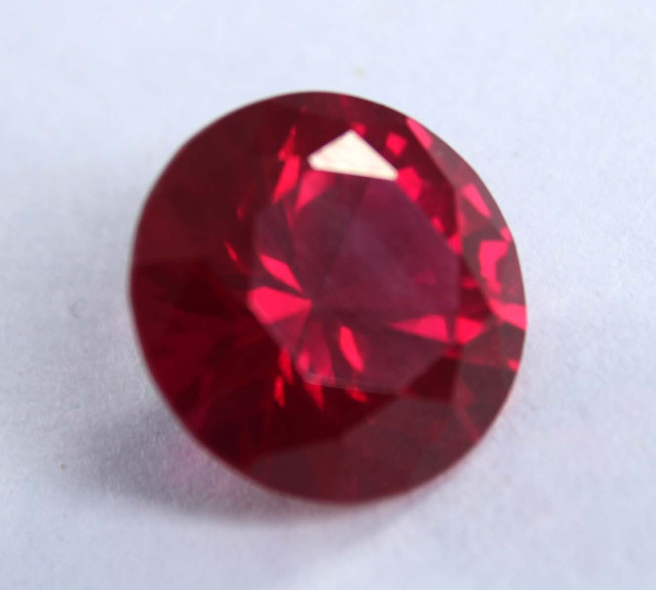 7 To 8 Ct Certified Natural Red Ruby Mozambique Round Cut Loose ...