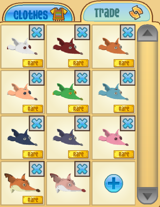Animal Jam Classic AJ AJC 11-Item Rare Fox Hat Bundle (Read Description ...