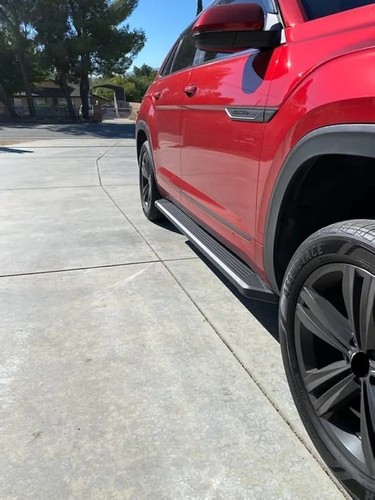 Volkswagen VW Atlas 2017-2025 Running Boards Side Step Nerf Bar Black ...