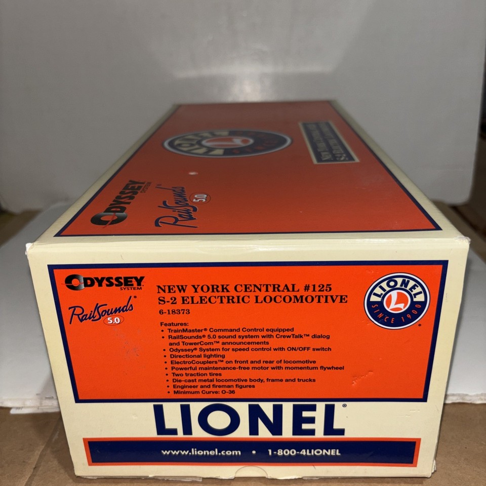 LIONEL 18373 NEW YORK CENTRAL S-2 ELECTRIC LOCO W/TMCC IN ORIGINAL BOX ...
