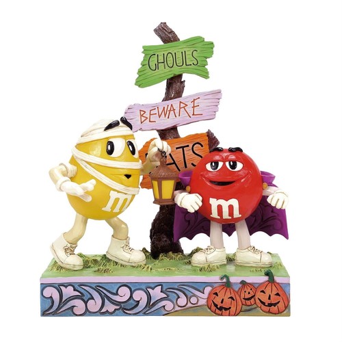 Jim Shore M&Ms RED & YELLOW MUMMY AND VAMPIRE-SPOOKY ADVENTURES 6016686 ...