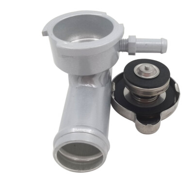 New 1" 90-Degrees Hose Aluminium Coolant InLine Radiator Filler Neck ...