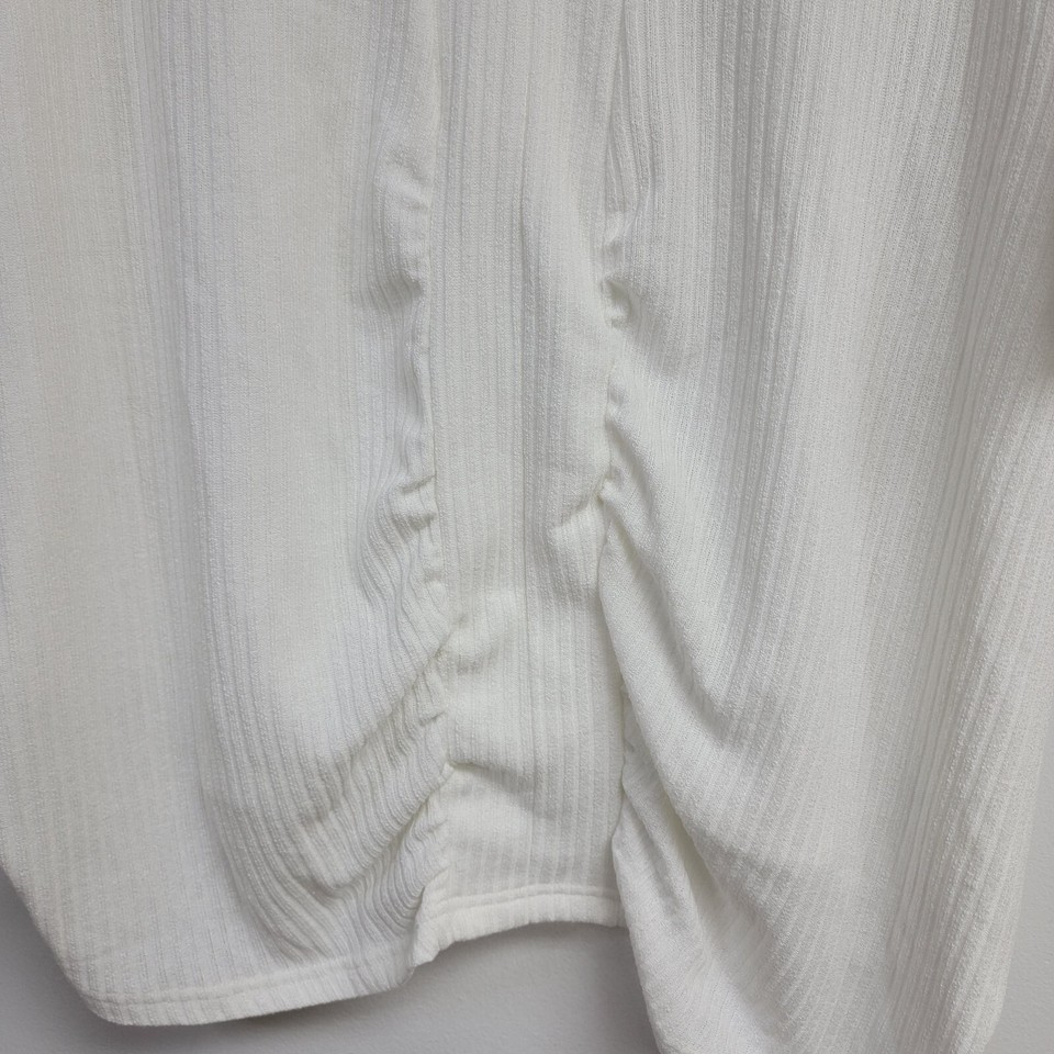 NWT Suzanne Betro Weekend Ivory Dolman Sleeve Tunic Top Sz 2X V-Neck ...