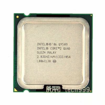 Intel Core 2 Quad Q9500 CPU Quad-Core 2.83GHz/6M/1333 SLGZ4 LGA775 ...