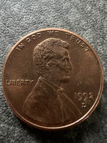 1992 D Close AM Lincoln Penny Genuine, [Close AM Variety Cent] Denver ...