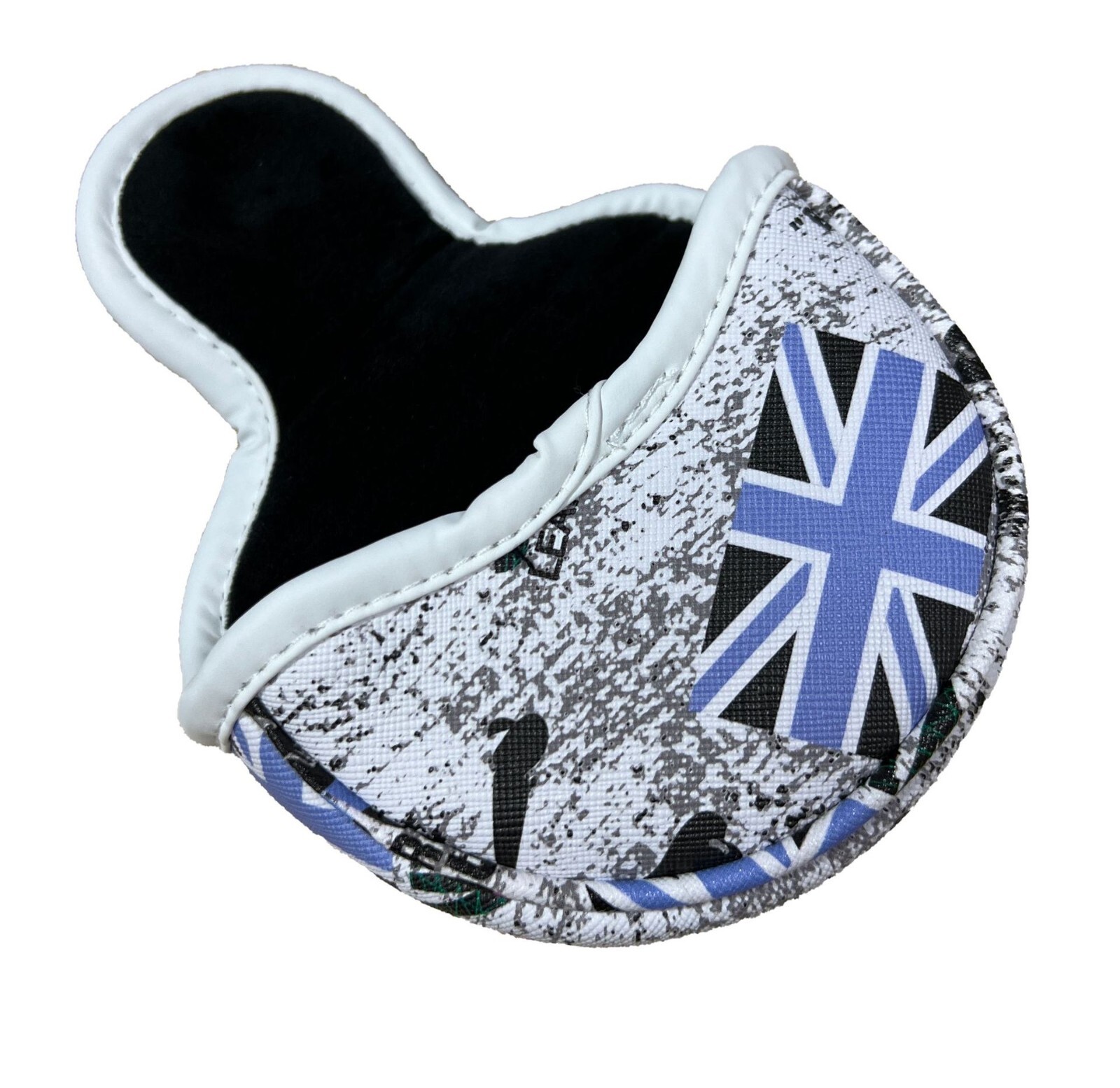 1pc Blue Union Jack Small Mallet Golf Putter Club Headcover Magnetic ...