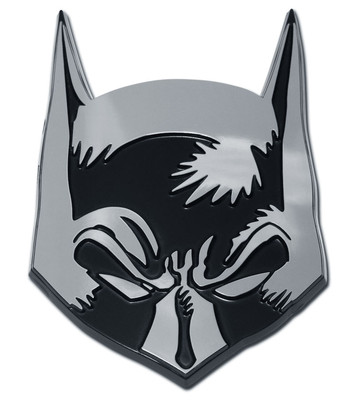 batman mask oval logo superhero dc comics chrome auto car emblem usa ...