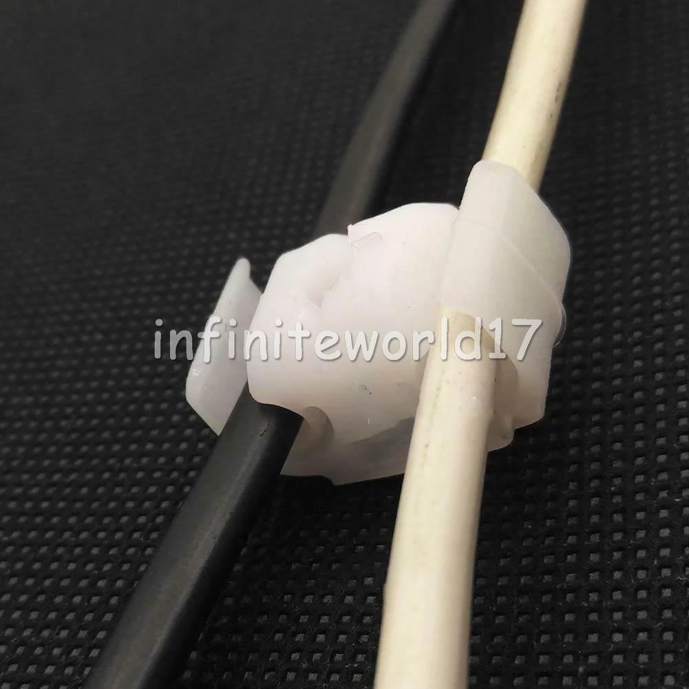 Pack of 40 Brake Line Clips - WHITE - Suitable for 5mm (3/16") Brake ...