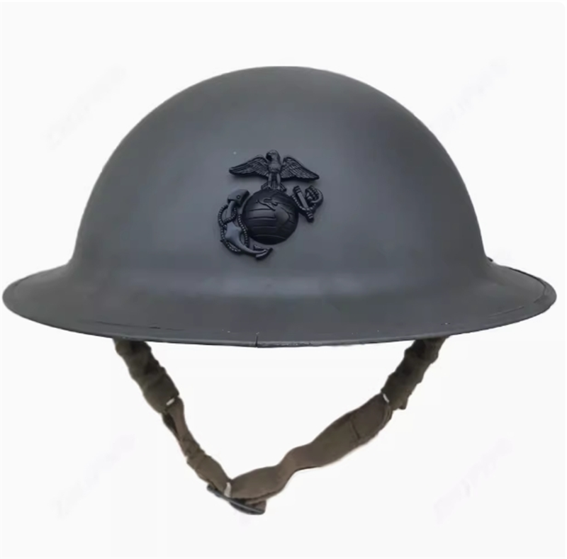 US USMC Helmet WW1 M1917 Steel Helmet With Marine Corps Eagle Badge ...