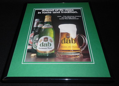 1980 Dab German Beer Framed 11x14 ORIGINAL Vintage Advertisement | eBay