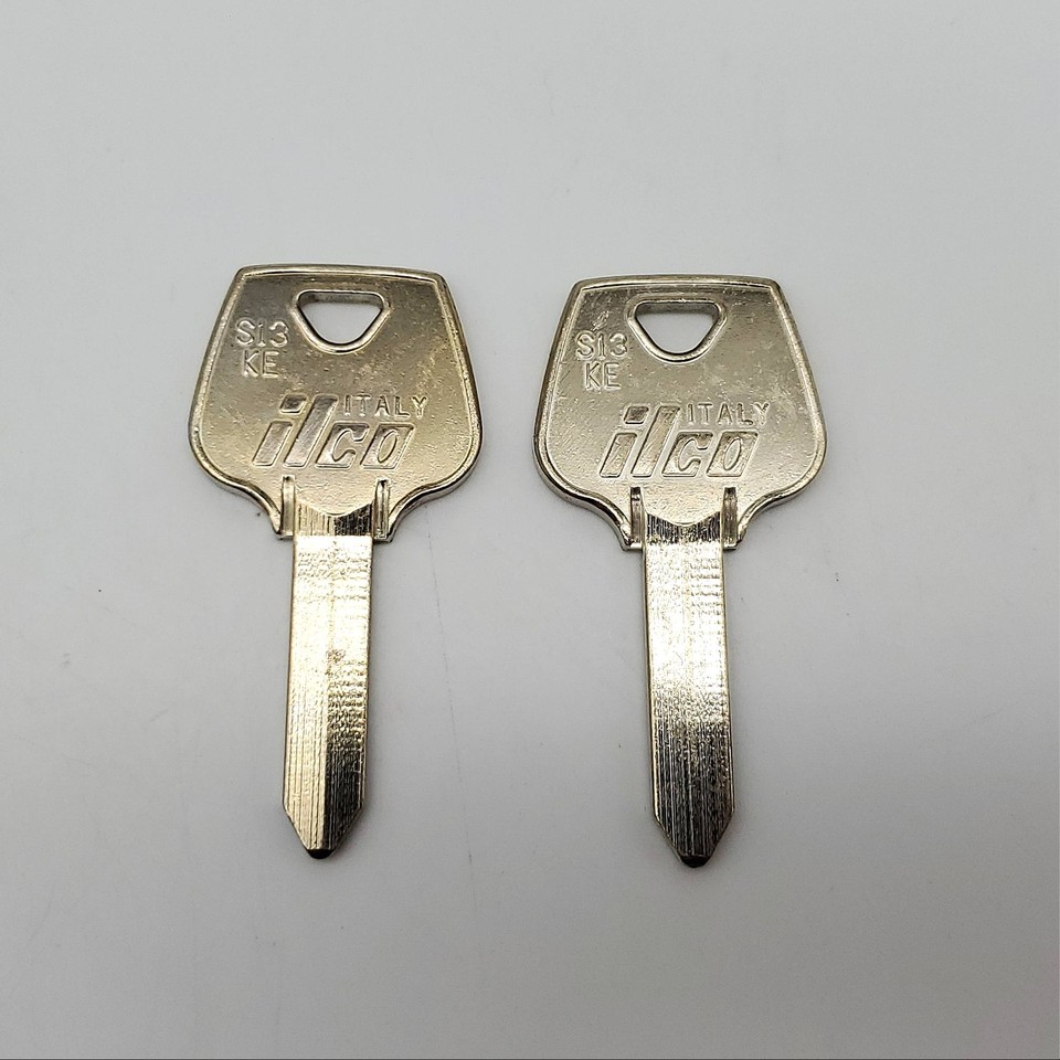 2x Ilco S13KE Key Blanks for Keso Hi Security Cylinders Nickel Silver ...