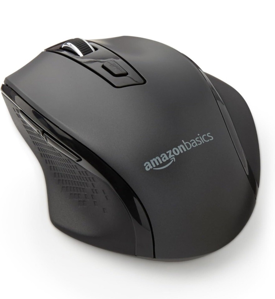 Amazon Basics Ergonomic 2.4 Ghz Wireless Optical PC Mouse, DPI ...