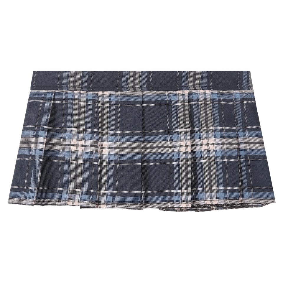 Women Ladies Schoolgirl Mini Plaid Skirt Short Micro Dress Role Play ...