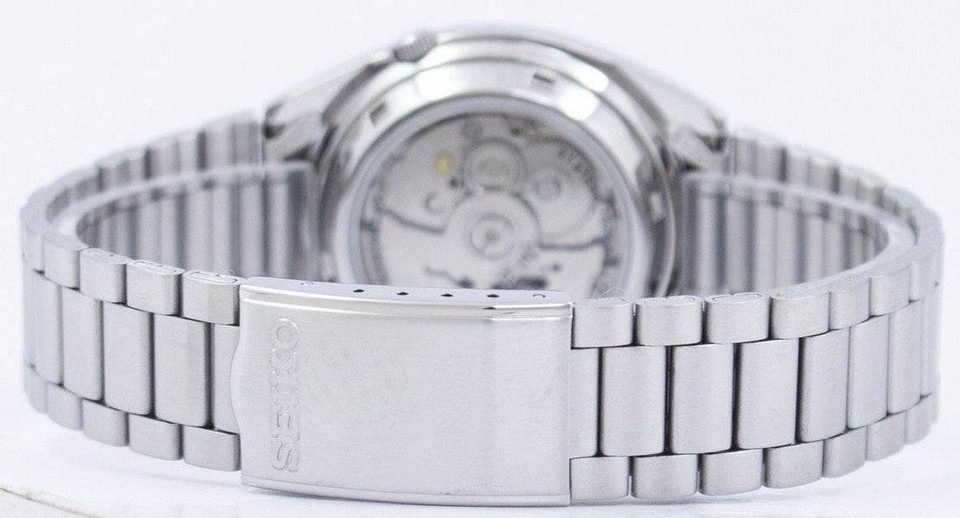 Seiko 5 SNXS73K1 Automatic Stainless Steel White Dial Day/Date 30M Mens ...