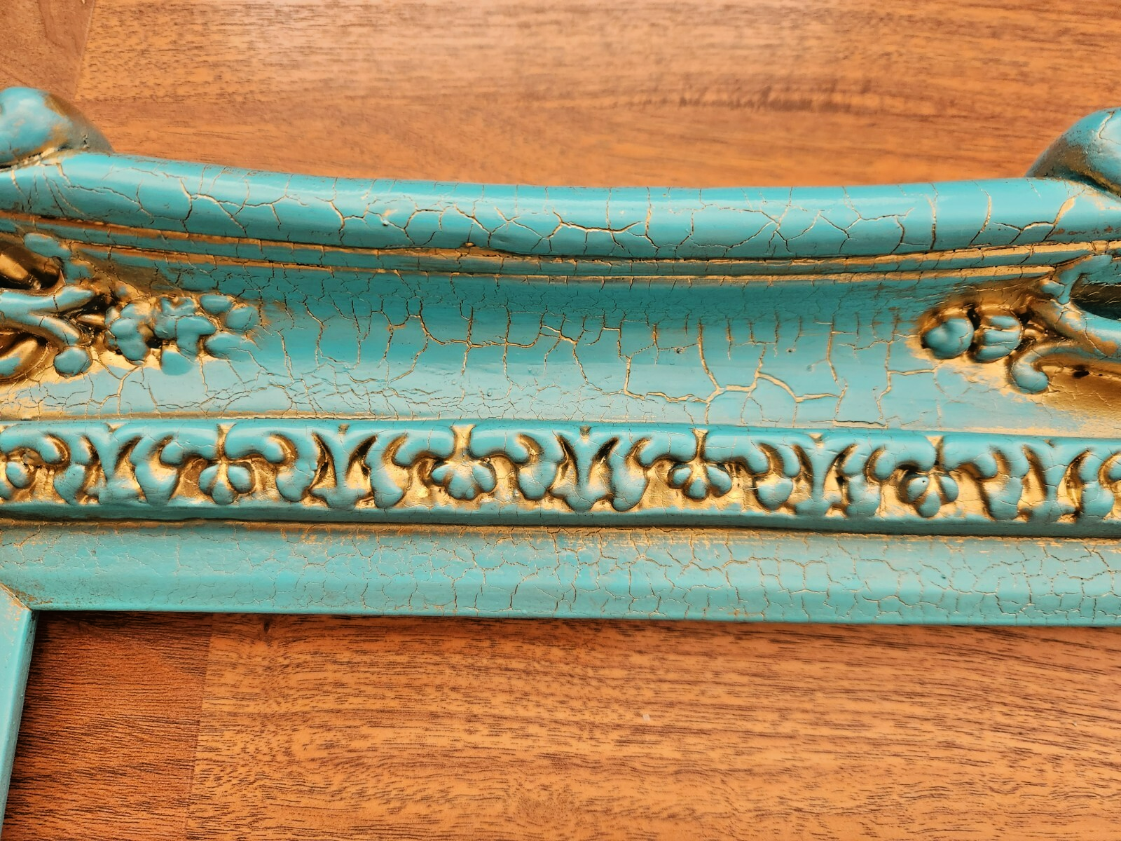 20x24 Antique Cracked Turquoise Photo Frame Classic Elegant Art Paint ...