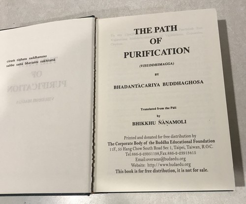 The Path To Purification Bhadantacariya Buddhaghosa Hardcover Visuddhi ...