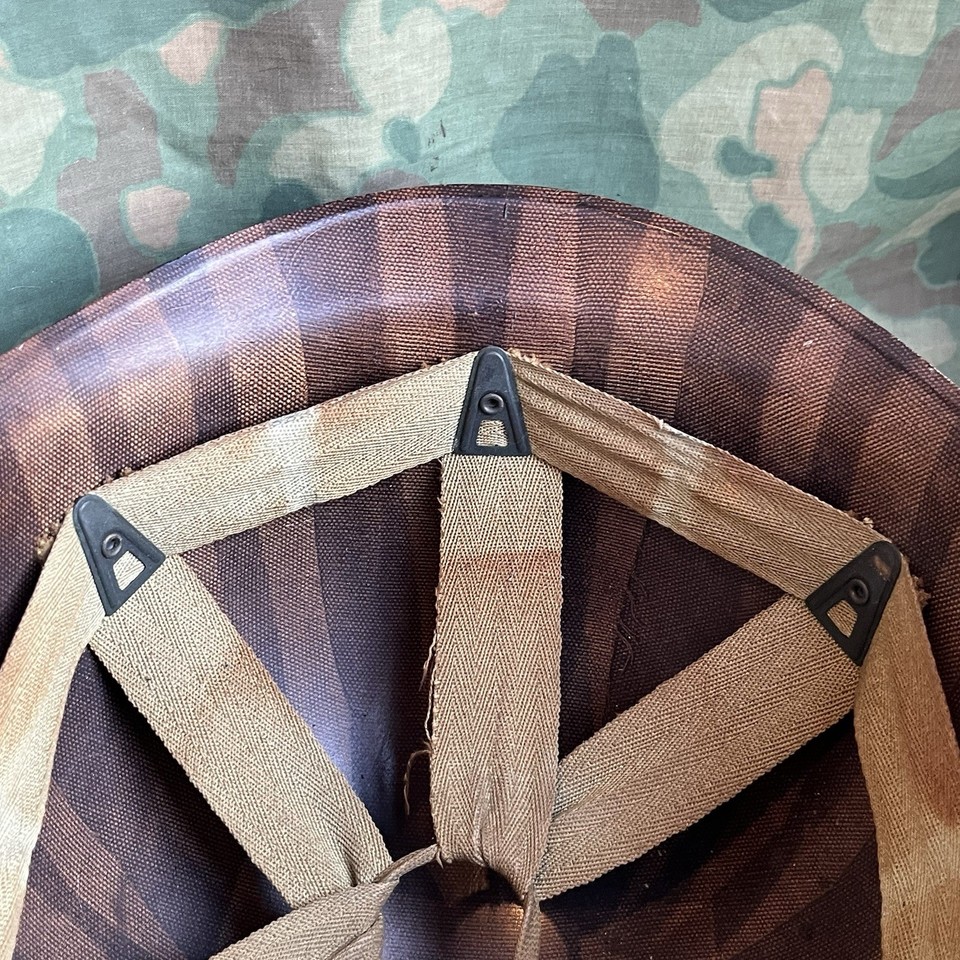 Original WWII US Army Firestone M1 Helmet Liner Black Washer Used WW2 ...