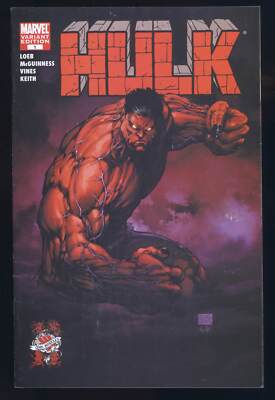 HULK #1 2008 WWLA VARIANT 1ST APP OF RED HULK LOEB MCGUINNESS MARVEL | eBay