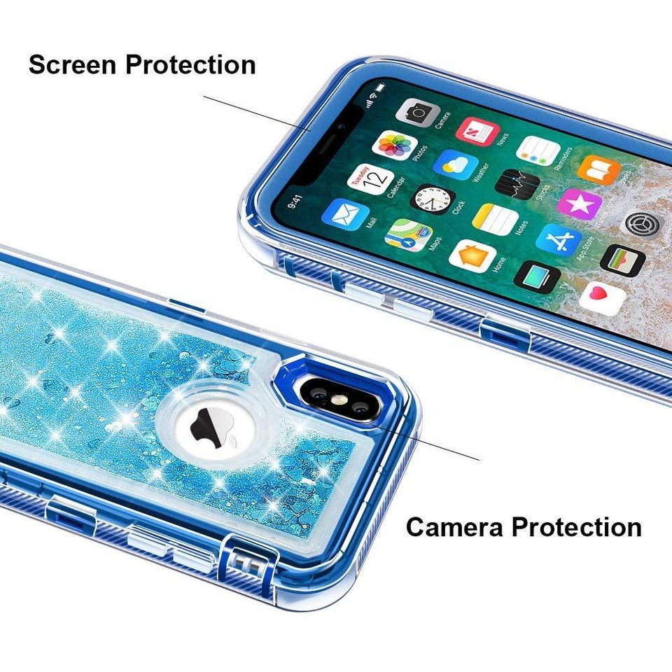 Rose TPU Quicksand Glitter Liquid Case For iPhone 6/7/8/P/X (FIT ...
