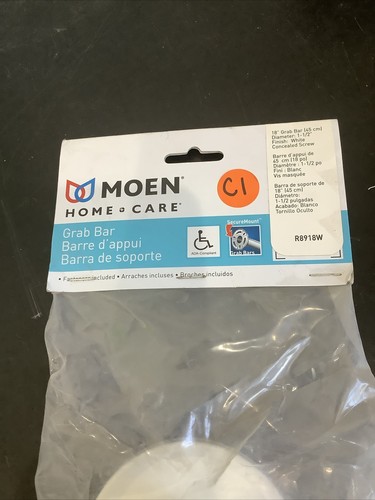 Moen Home Care 18" Grab Bar R8918 M1 | eBay