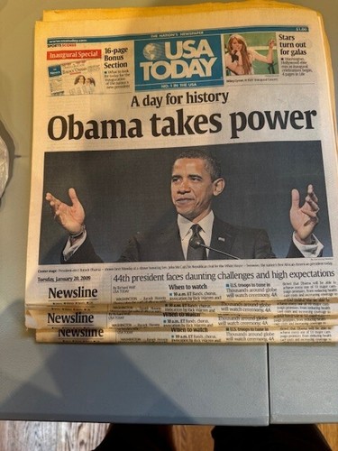 BARACK OBAMA INAUGURATION - USA TODAY - JANUARY 20, 2009 - COMPLETE ...
