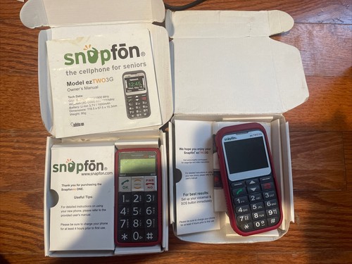 Snapfon ezTWO 3G Cell Phone for Seniors - SOS Button - w/FREE ezONE ...