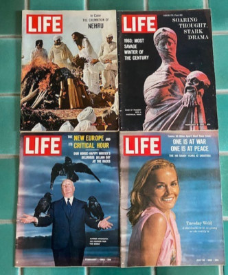 LIFE Magazine lot Feb 1, 8 July 26, 1963 June 5 1964 Hitchcock: The ...