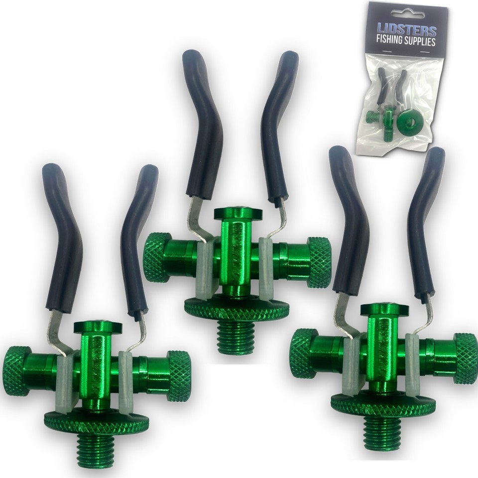 3 LIDSTERS CARP FISHING ALUMINIUM SUPER LITE ADJUSTABLE BUTT ROD REST ...