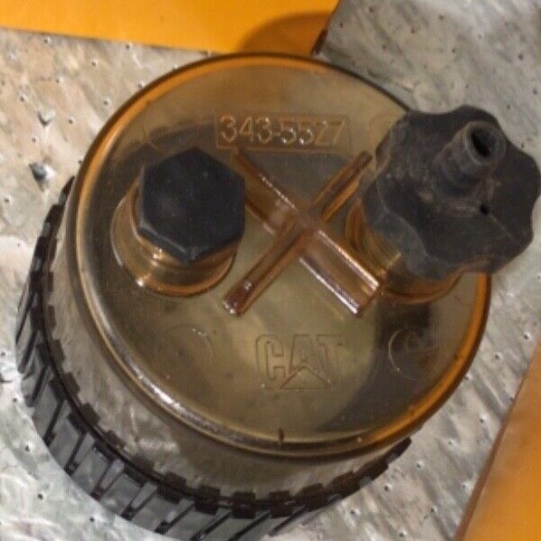 343-5527 CAT Caterpillar Fuel Water Separator Filter Bowl 3435527 for ...