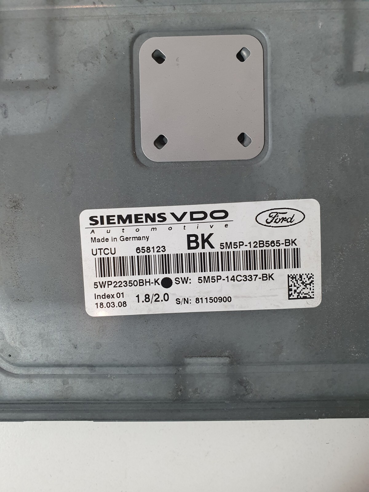 FORD FOCUS , ECU, ENGINE CONTROL UNIT, Auto , 2008 | eBay