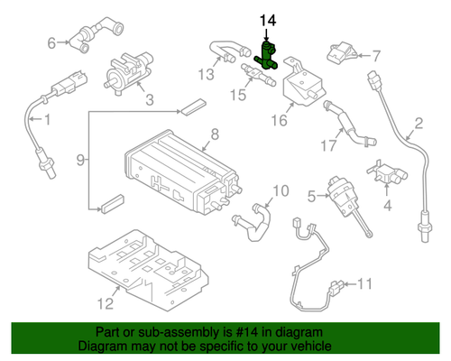 GENUINE Shut-Off Valve Canister Close 314533K600 for Ioniq-ElantraGT ...