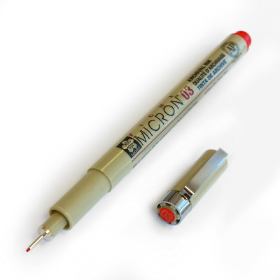 Micron - Pigment Fineliners - 0.3Mm - Red [Pack of 3] | eBay