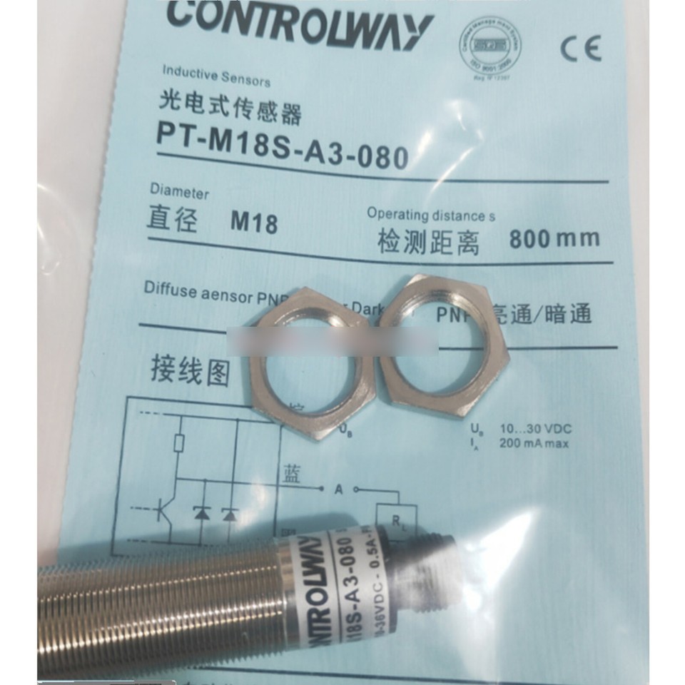 For CONTROLWAY Proximity Switch Sensor PT-M18S-A3-080 New Free Shipping ...