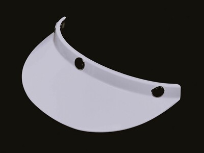 NOS Vintage 3 Snap White Visor for Open Face Motorcycle Helmet ...