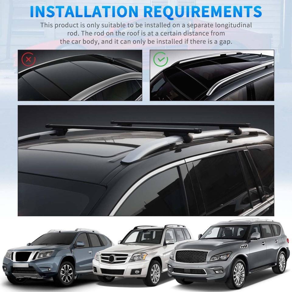 53" For Mini Cooper Countryman F60 Car Roof Rack Cross Bar Luggage ...