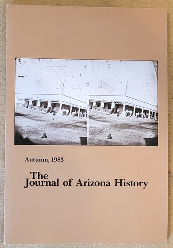 Book Autumn 1983 Journal of Arizona History | eBay