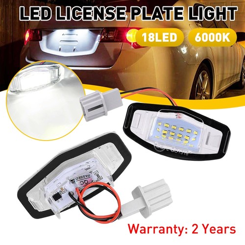 Light License 18SMD Plate For TL MDX Honda Acura TSX Accord Civic White ...