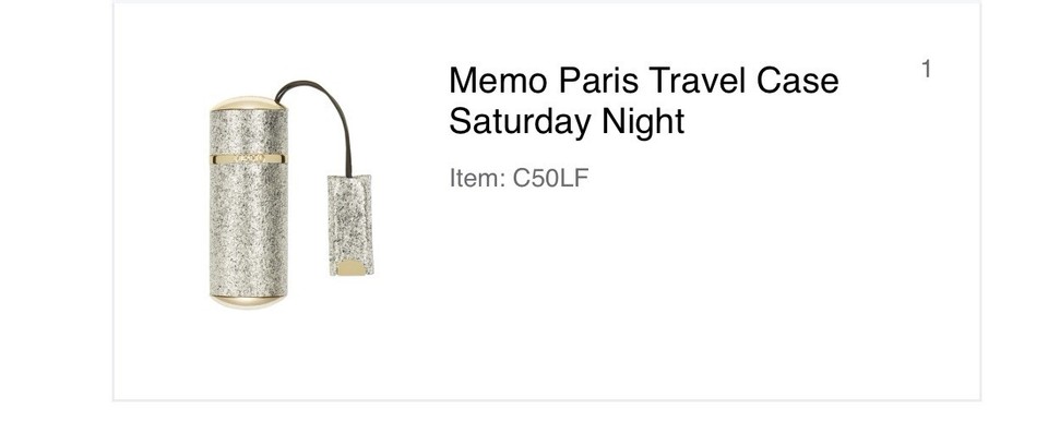 Memo Paris Perfume Travel Case Saturday Night Metal/Leather Ret. $165 ...