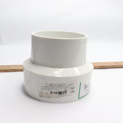 NDS PVC S&D Increaser/Reducer Coupling, 3 in. Hub x 4 in. Hub ...