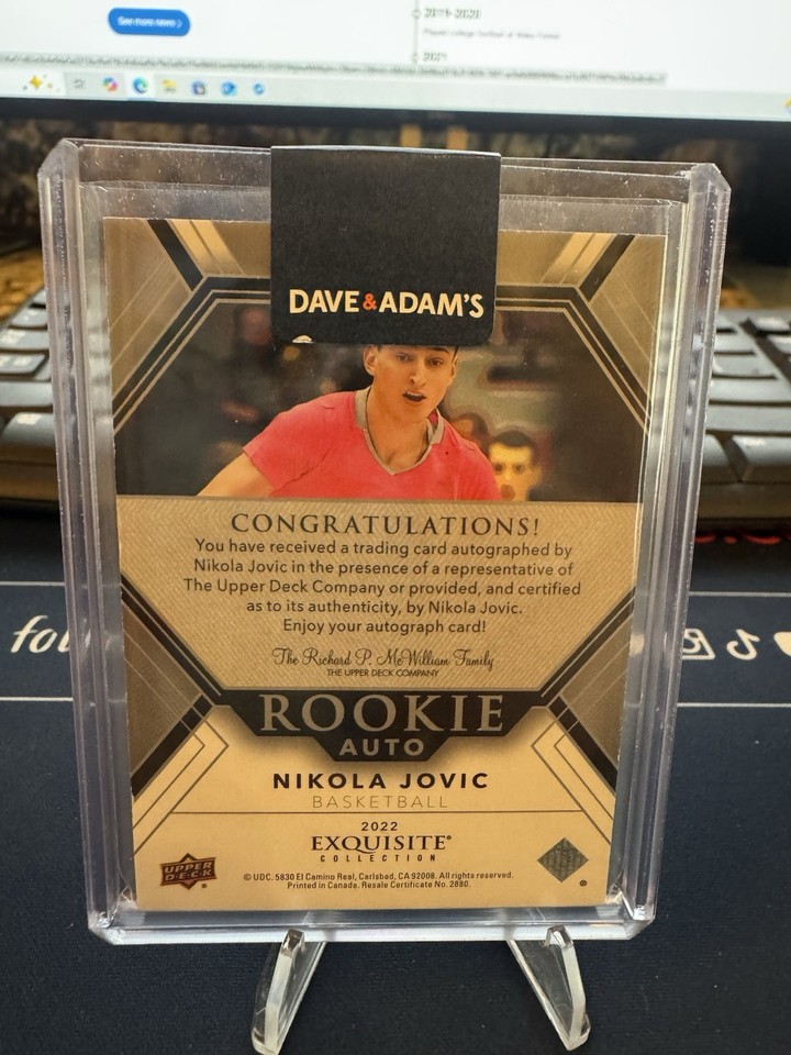 2022 Goodwin Champions Exquisite Rookie Nikola Jovic Auto /99 | eBay