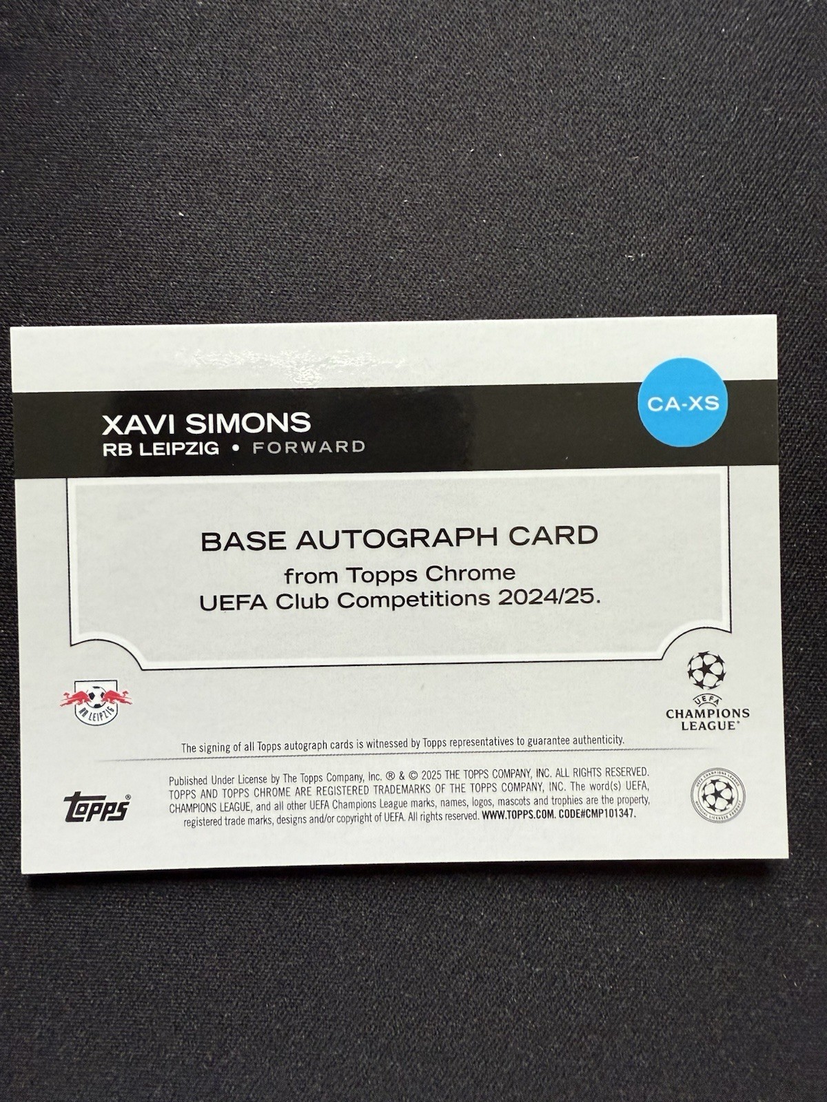 XAVI SIMONS AUTO /50 2024-25 Topps Chrome Gold Lava Leipzig #CA-XS | eBay
