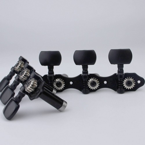 1 Set Black Acoustic Classical Guitar Tuning Keys Steel Pegs Machine ...