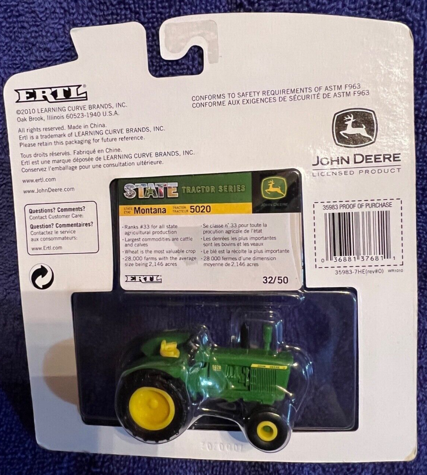 JOHN DEERE 5020 TRACTOR - STATE TRACTOR SERIES - MONTANA - w/ Collector ...